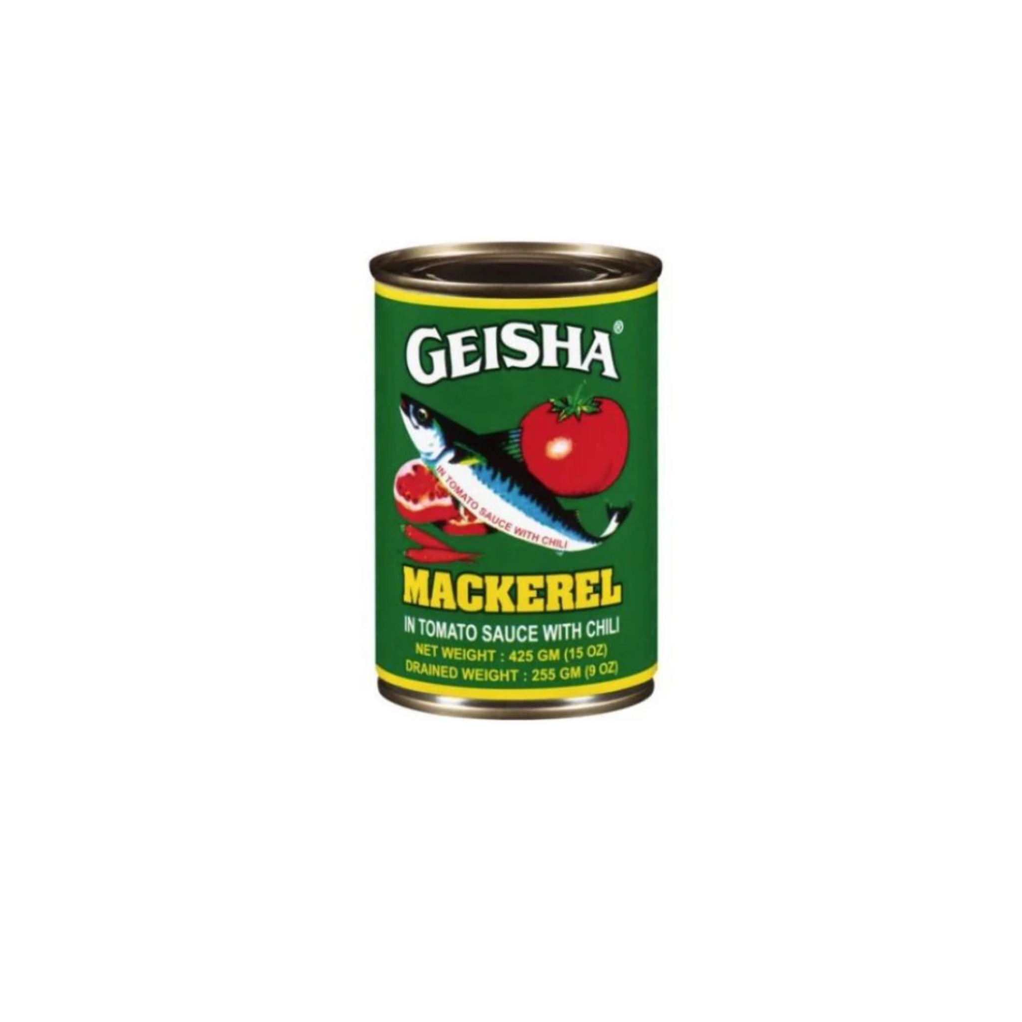 Geisha Mackerel in Tomato Sauce 15oz (Green) – Premium Canned Fish ...