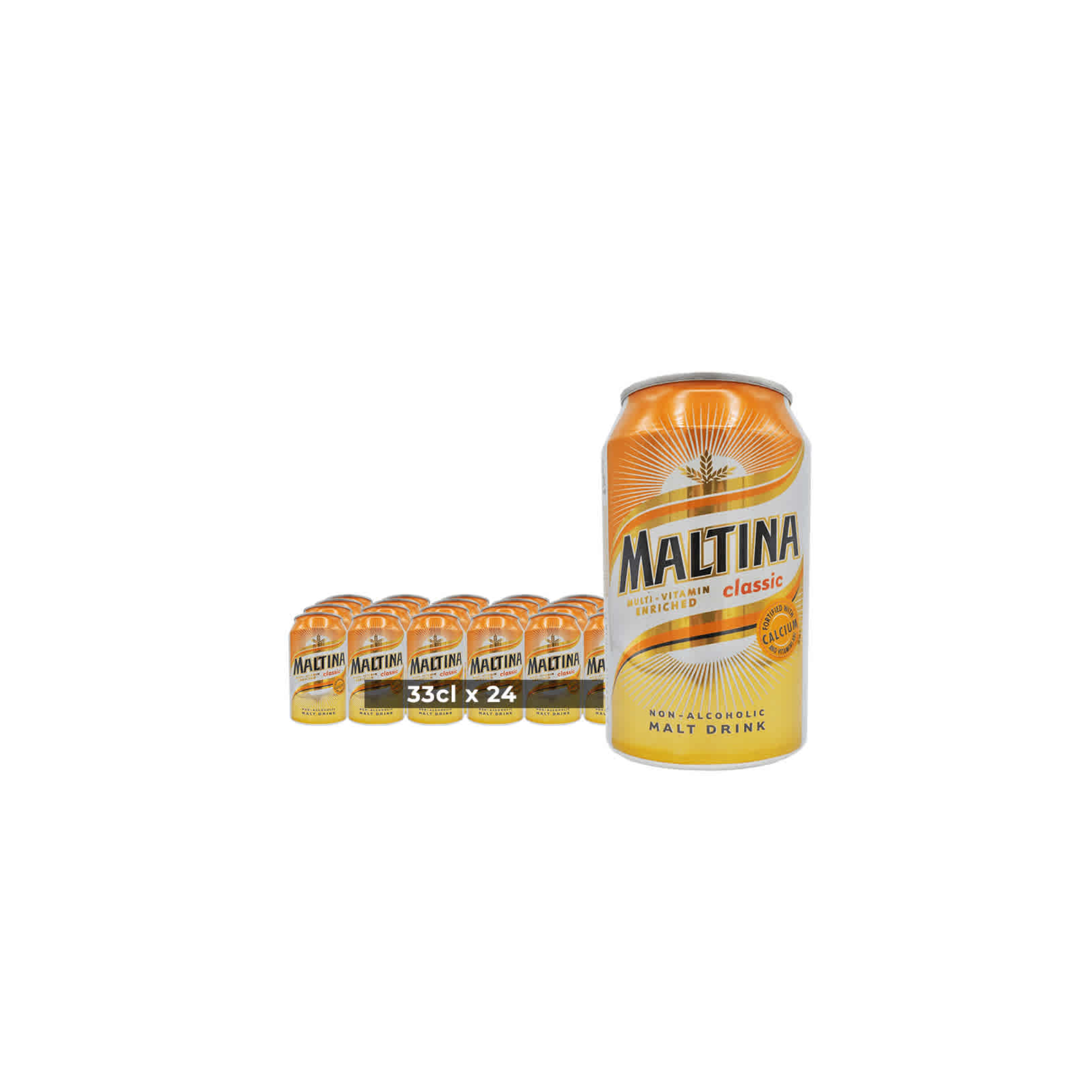 Maltina Can – Pack of 24 – Non-Alcoholic Malt Beverage – Mama Jones ...